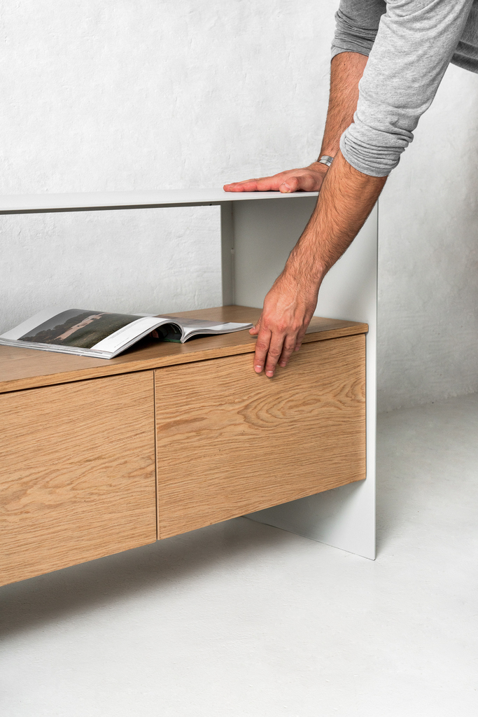 CÓMODA | PLEGADO CHAPA 3C estante/push