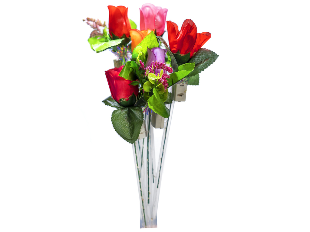 6 Rosas Luminosas Con Luz Led - Comprar en ElReyRaton