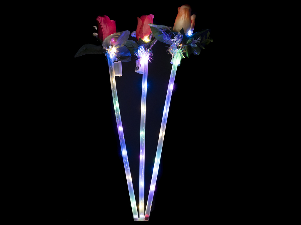 6 Rosas Luminosas Con Luz Led - Comprar en ElReyRaton