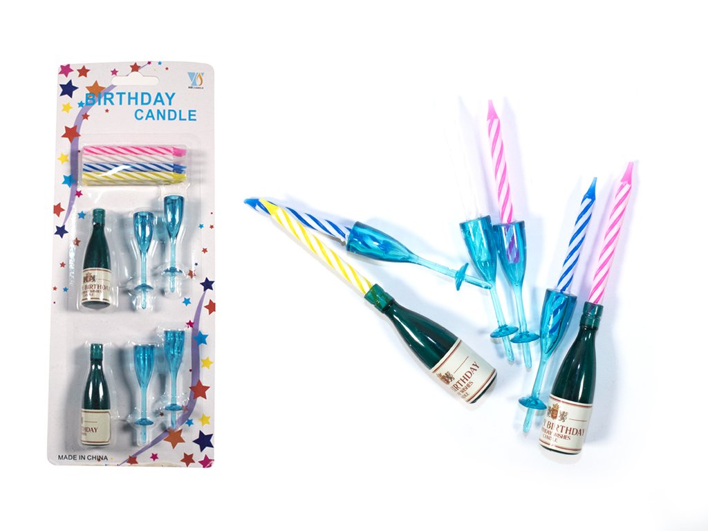 Kit de Velas Botellita Champagne - ElReyRaton