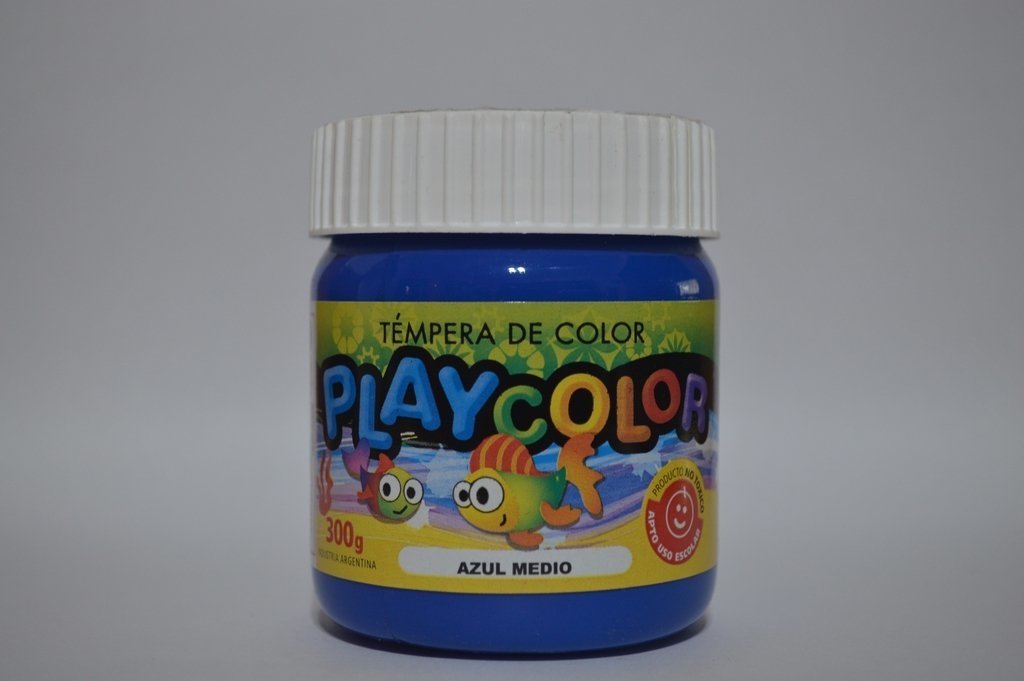 TEMPERA PLAYCOLOR AZUL X 300 GRS. - Cuatro Colores