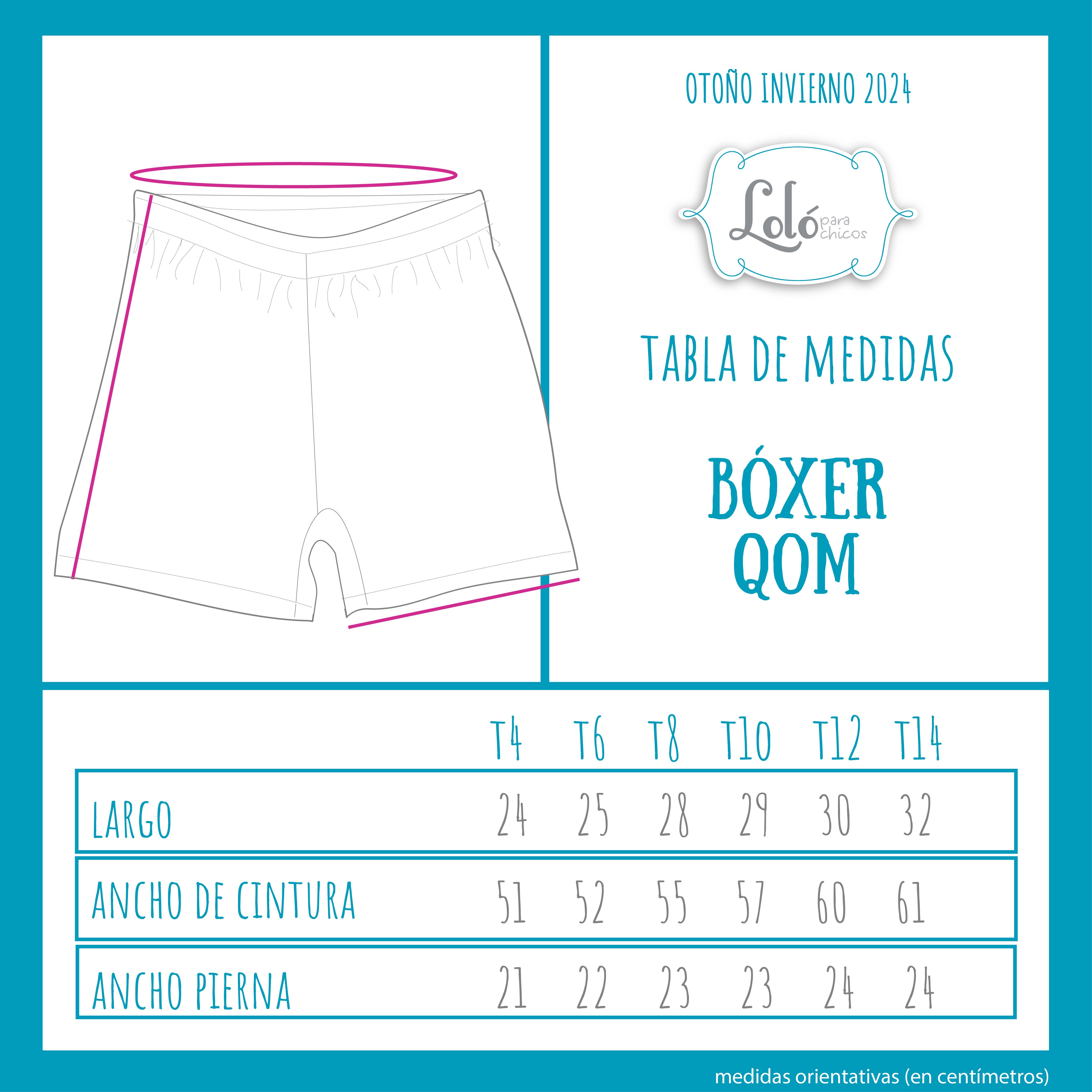 Boxer Qom Celeste Pack x2 - Loló Para Chicos