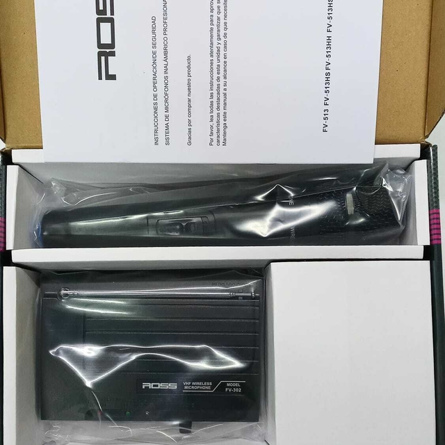 Ross Fv-302 Sistema Microfono Inalambrico Vhf De Mano