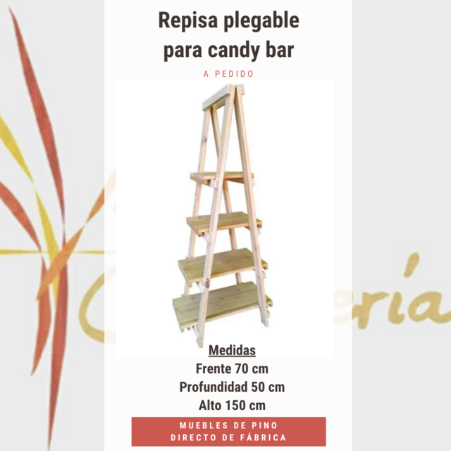 REPISA PLEGABLE PARA CANDY BAR