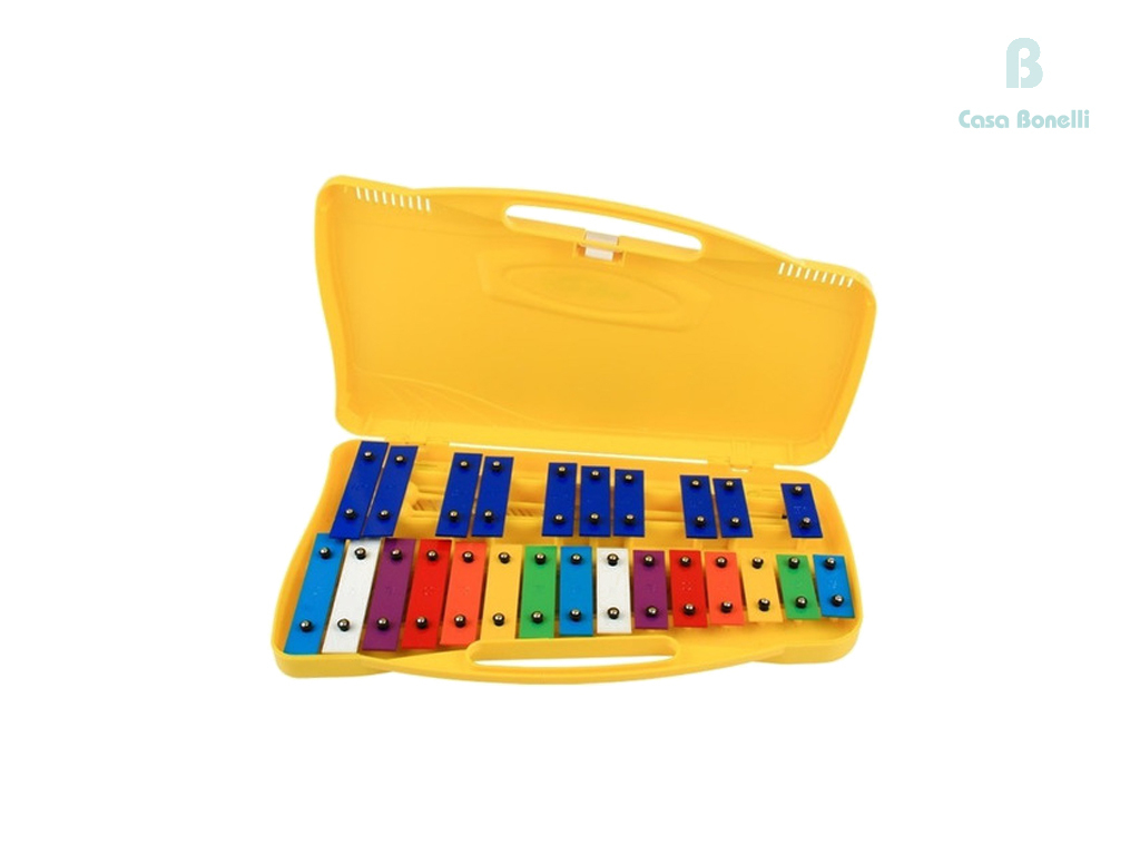 TL25-S Knight Metalofón Cromático de 25 Notas de Colores