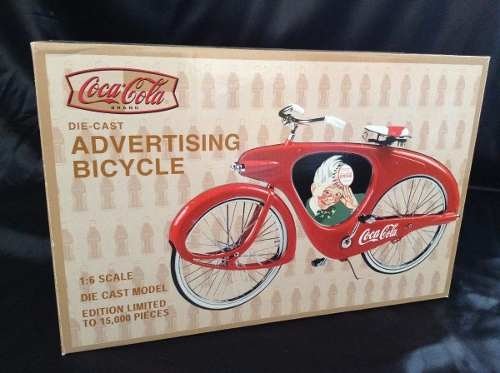 Bicicleta Coca Cola Miniatura Colecionável