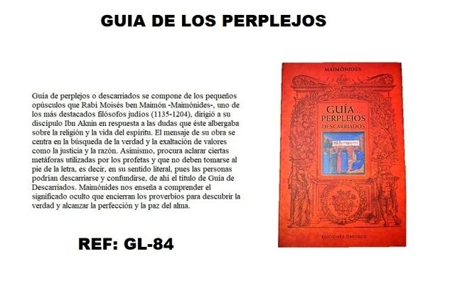 GUIA DE LOS PERPLEJOS - Judaica Templo de Jerusalem
