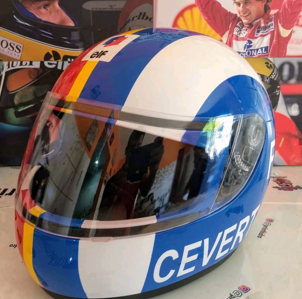 Capacete François Cevert helmet, capacete ayrton senna
