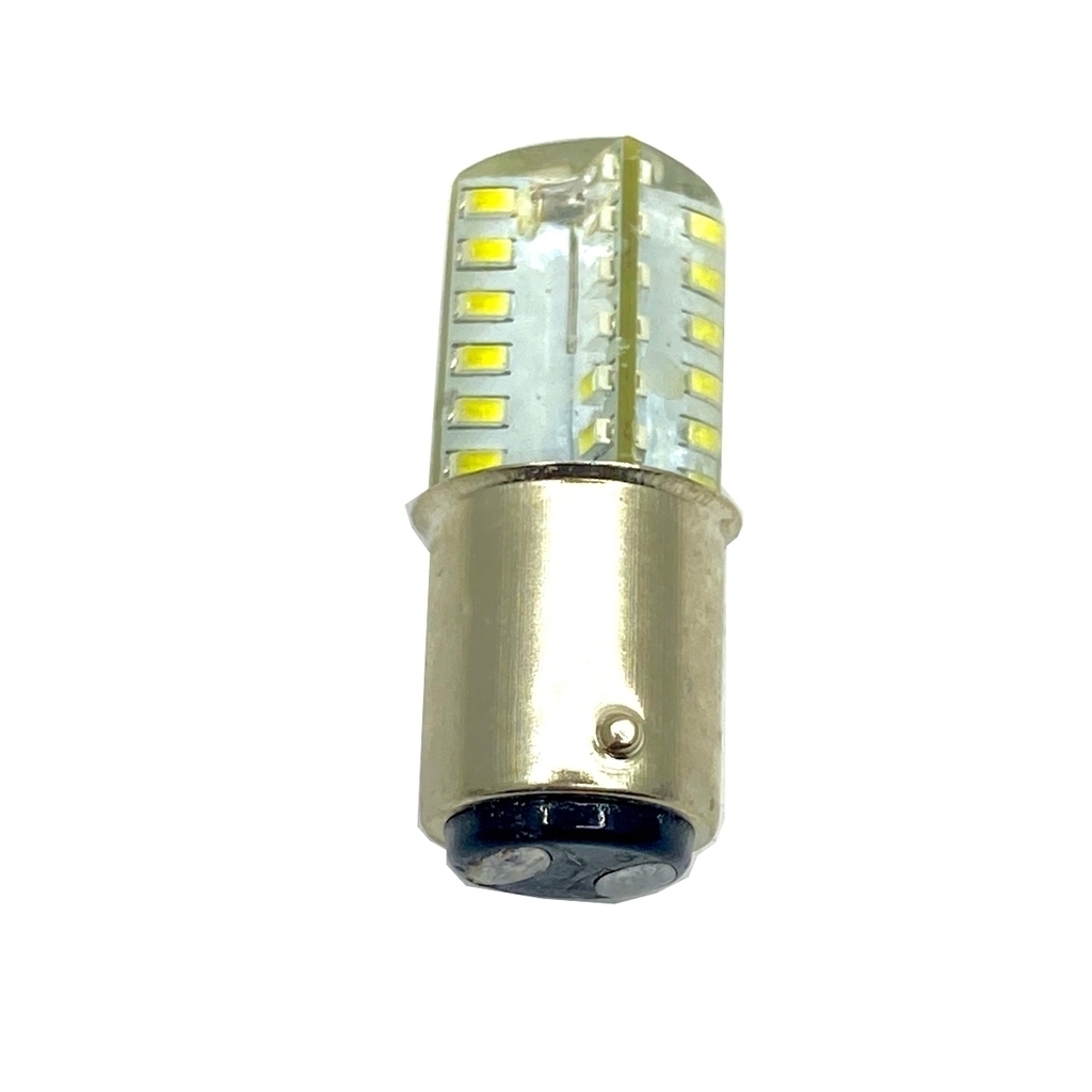 Lampara Led 2 Polos Alto Brillo Blanco 48 Led Pata Despareja