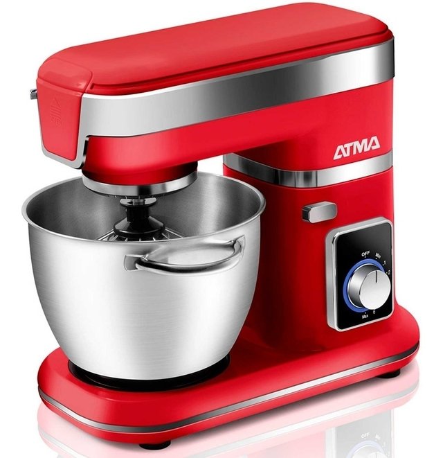 BATIDORA DE PIE CON BOWL ATMA - ROJA - Caracol Digital