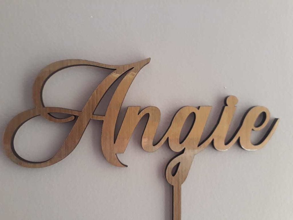 CAKE TOPPER NOMBRE PERSONALIZADO - Pitucas Deco