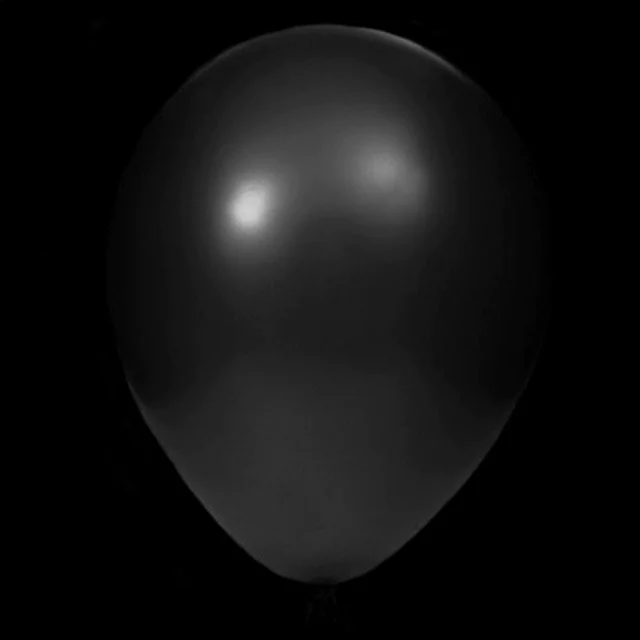 Globo perlado 10" color negro x 25 unidades