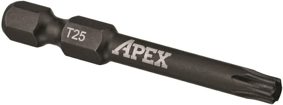 Set 2 Puntas Torx T25 51mm Largo Encastre 1/4 Apex