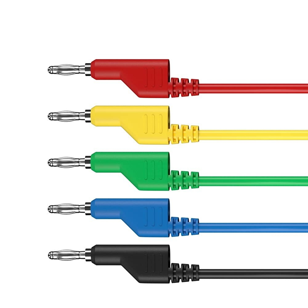 Juego De 5 Cables De Pruebas Doble Conexión Automotriz Esi