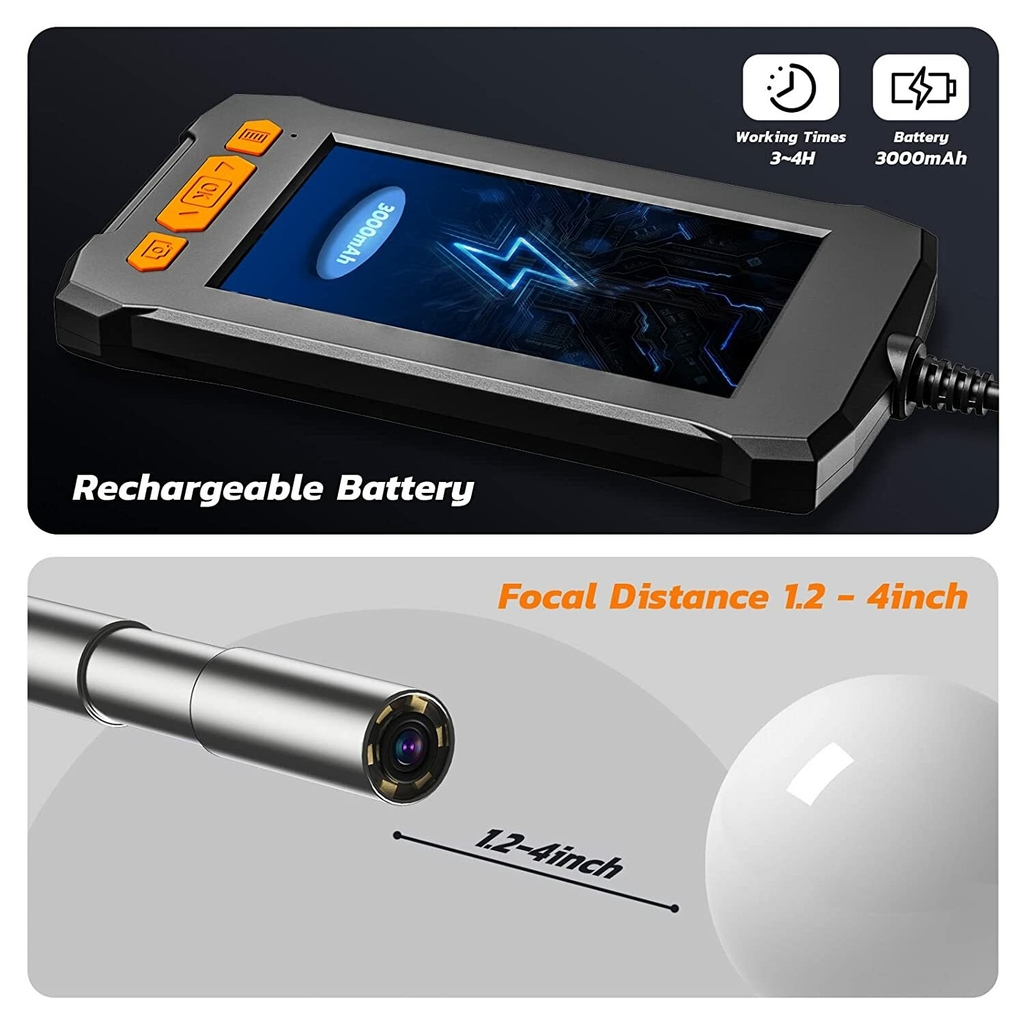 Boroscopio Digital Sonda 3,9mm X 5 Mts Zealtron