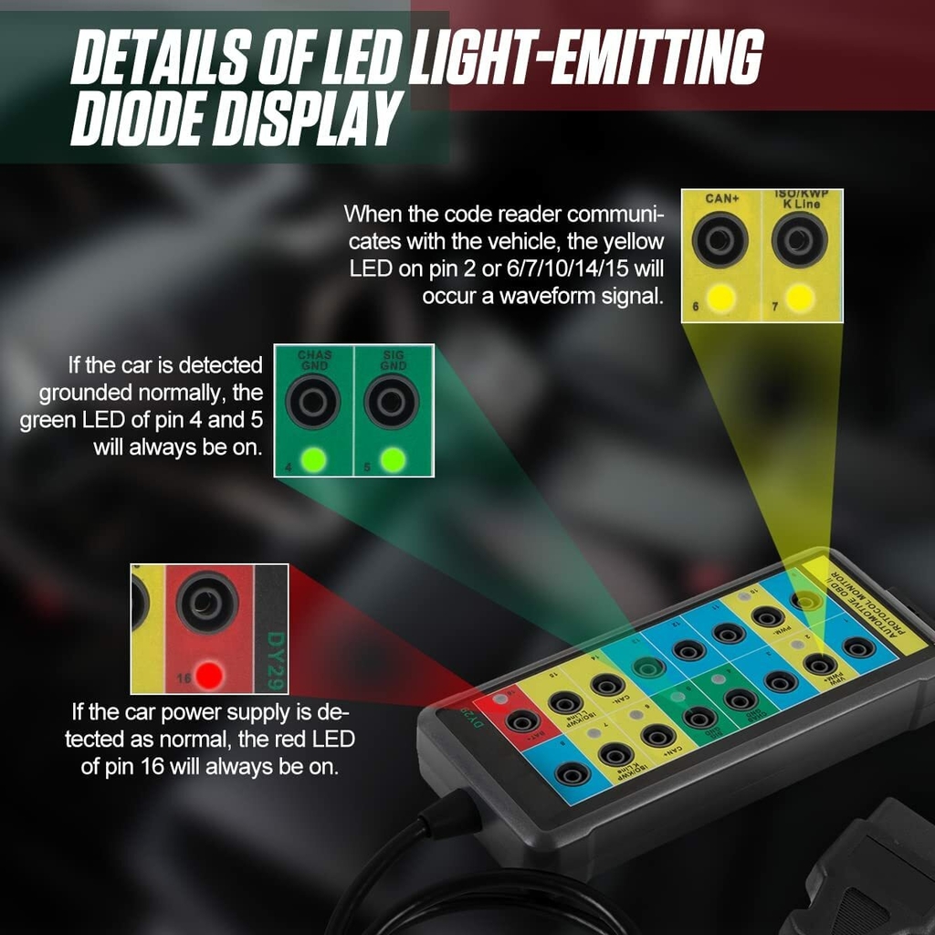 Caja de Pruebas CAN BUS Test Box OBD2 Duoyi - AYR Tools