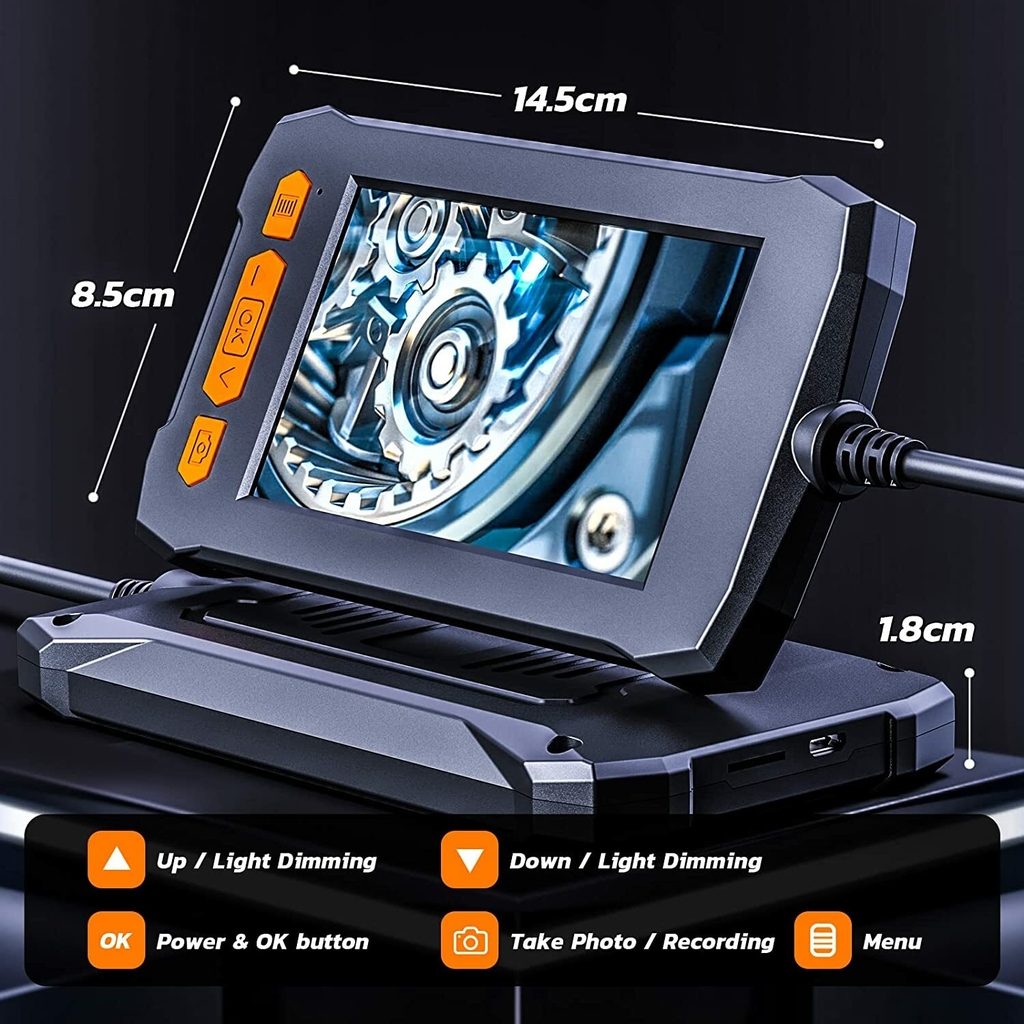 Boroscopio Digital Sonda 3,9mm X 5 Mts Zealtron