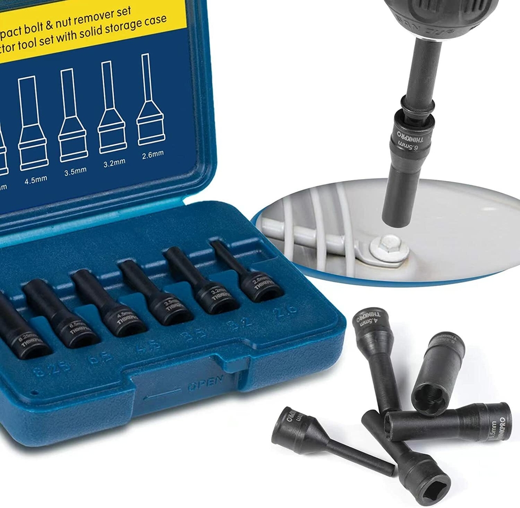 Set 6 Extractores Xl Tuercas Y Esparragos 2,6-8,6mm Thinkpro