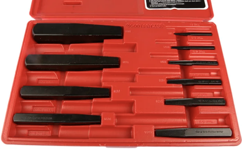 Set Extractores De Tornillos Rotos y Tubos 10 Pzas Proto
