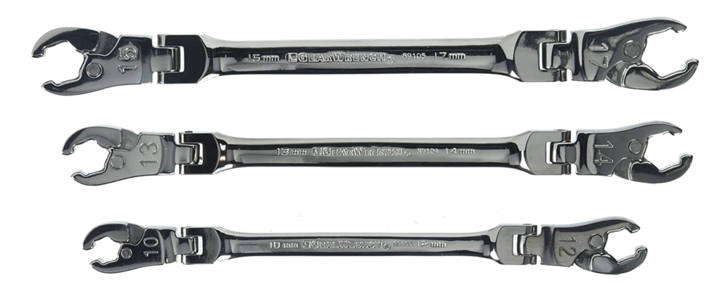 JUEGO 3 LLAVES ARTICULADAS CON CRIQUE PARA NIPLES DE CAÑERIA 10 A 17MM TEQ