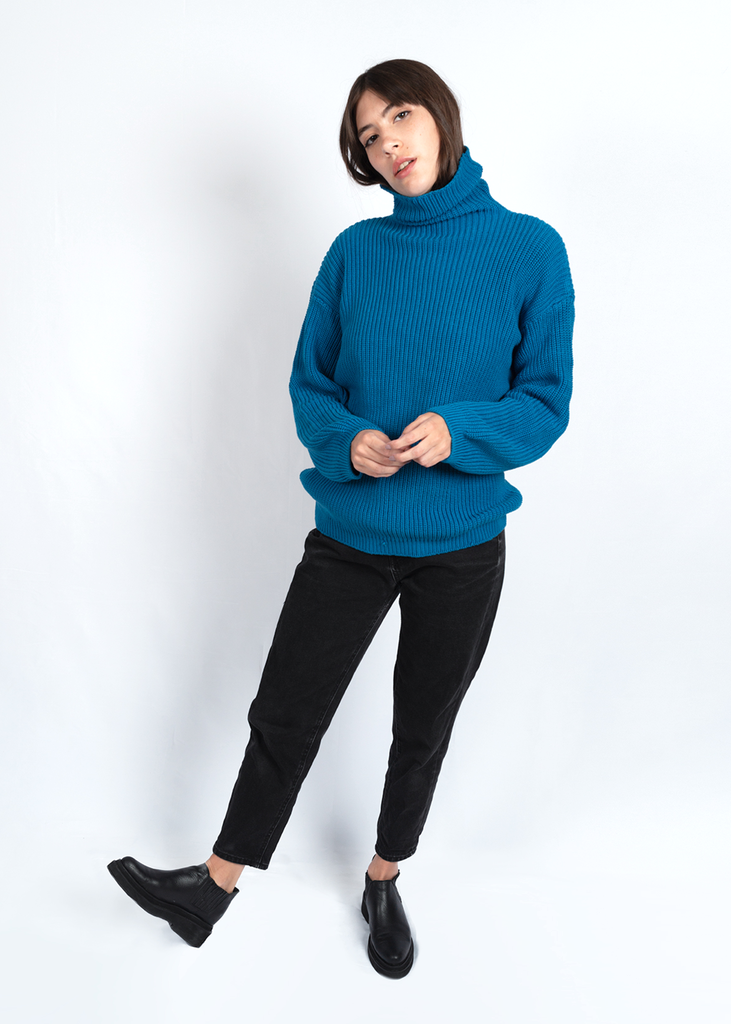 ERICA. Polerón perlado con cuello integrado - DEJAVU