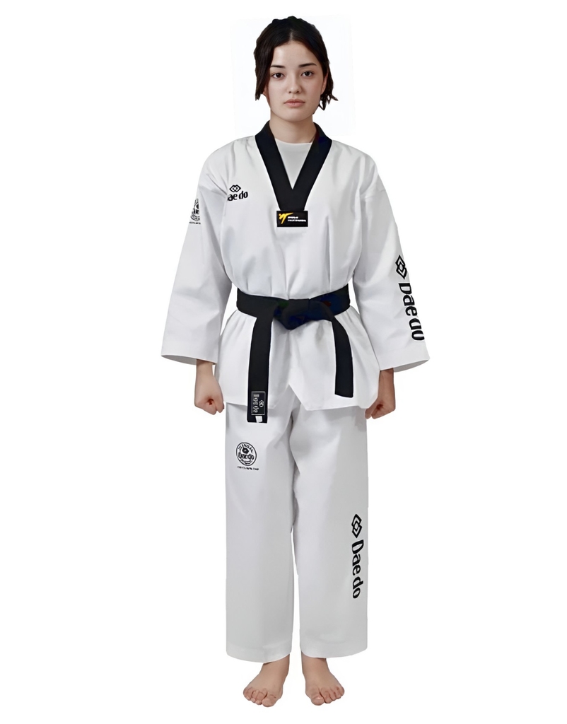 Dobok Daedo Seoul Gola Preta - Comprar em DaudtSport