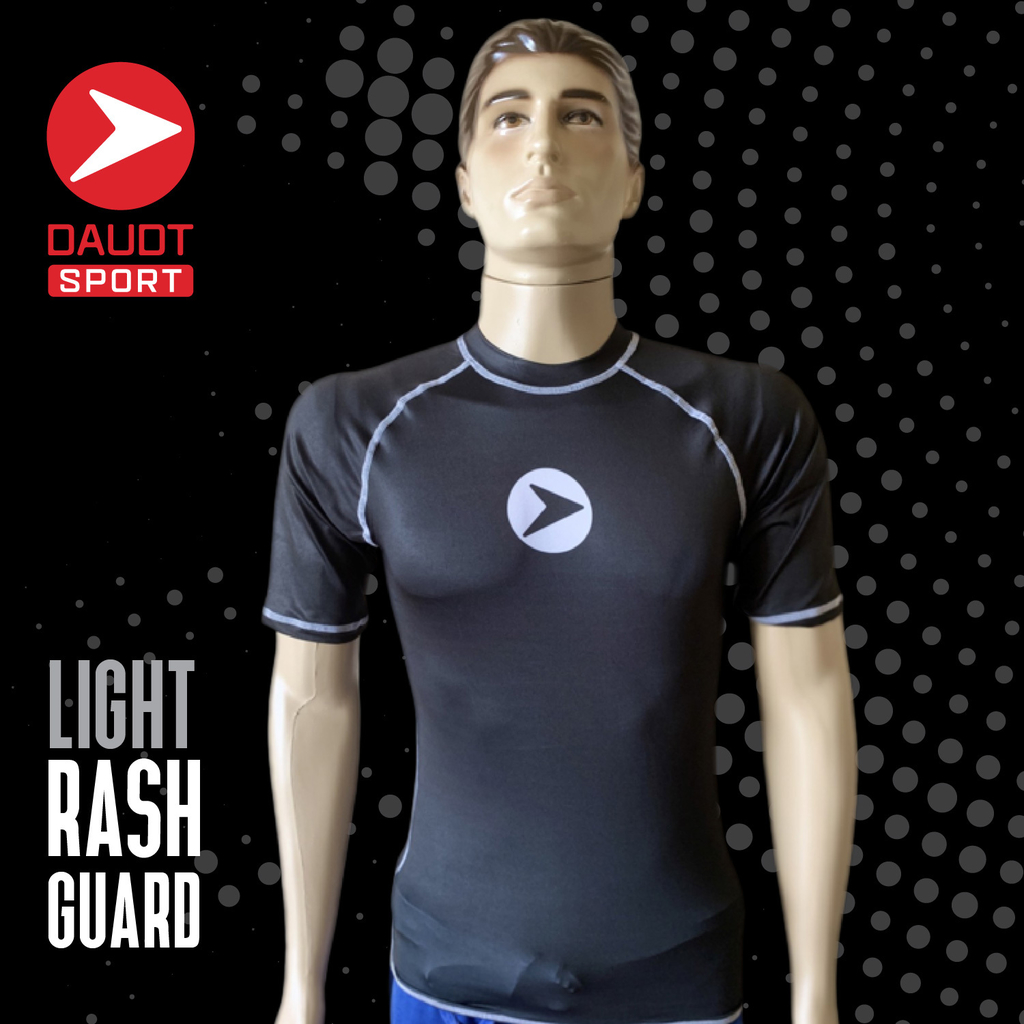 Light Rash Guard DAUDTSPORT Manga CURTA PRETA