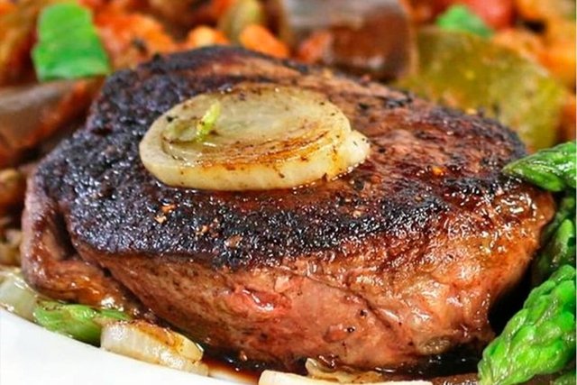 Steak de Alcatra, Arroz Integral e Ratatouille (350g)