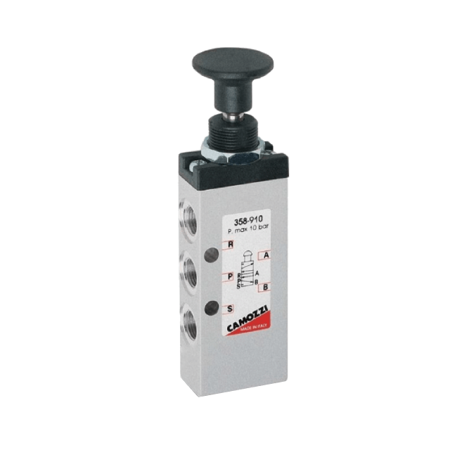 Válvula Camozzi Push Pull 1/8"