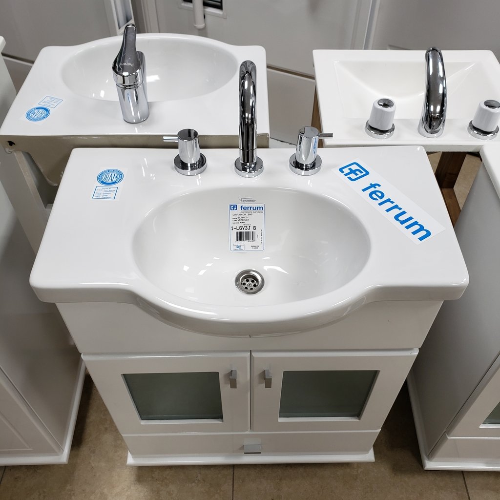 vanitory venecia laqueado 60 mesada loza ferrum 3 agujeros