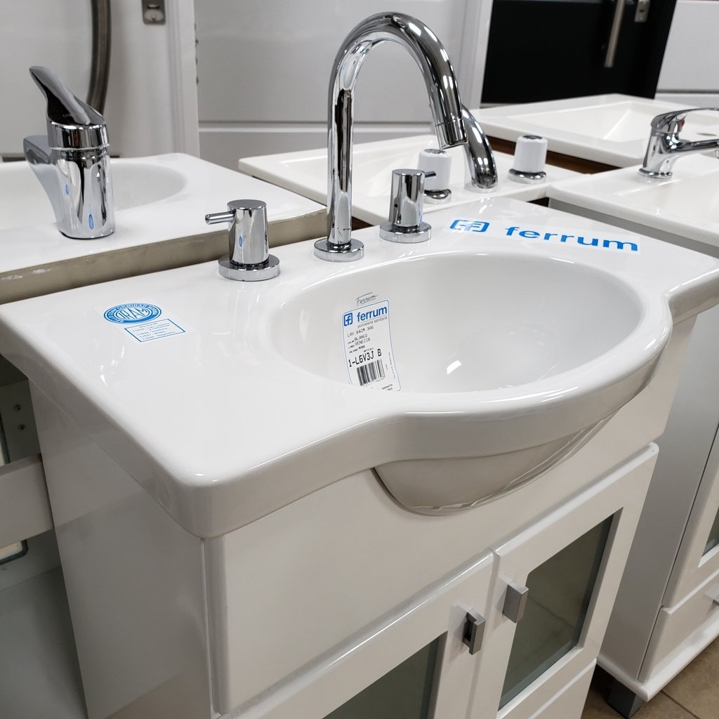 vanitory venecia laqueado 60 mesada loza ferrum 3 agujeros