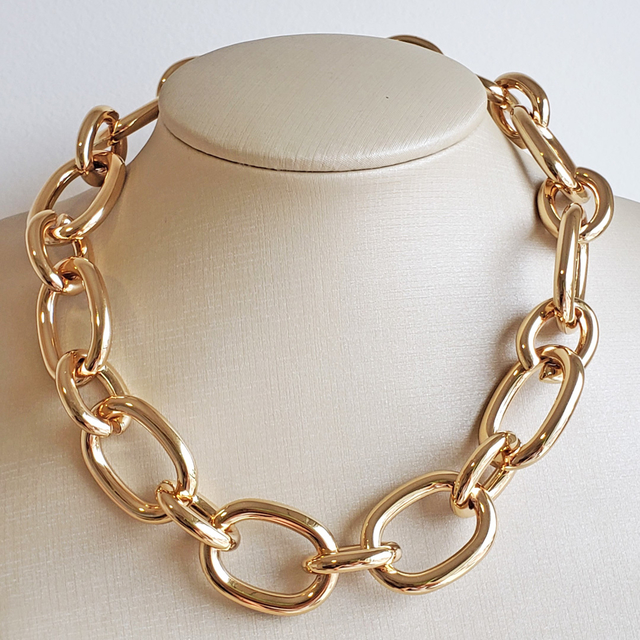 Colar Corrente Elos Alternados