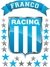 Vinilo Escudo Racing Con Tu Nombre Personalizado