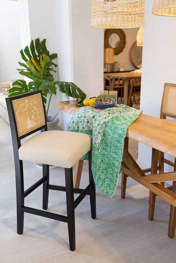 MANTEL INDIA "Green" - LINEA NETA DISEÑO INTERIOR