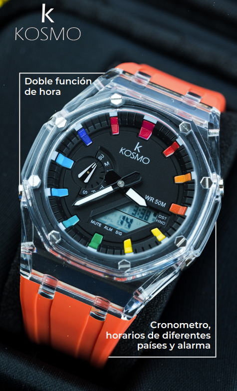 RELOJ KOSMO K4010 DOBLE HORA EDICIÓN LIMITADA