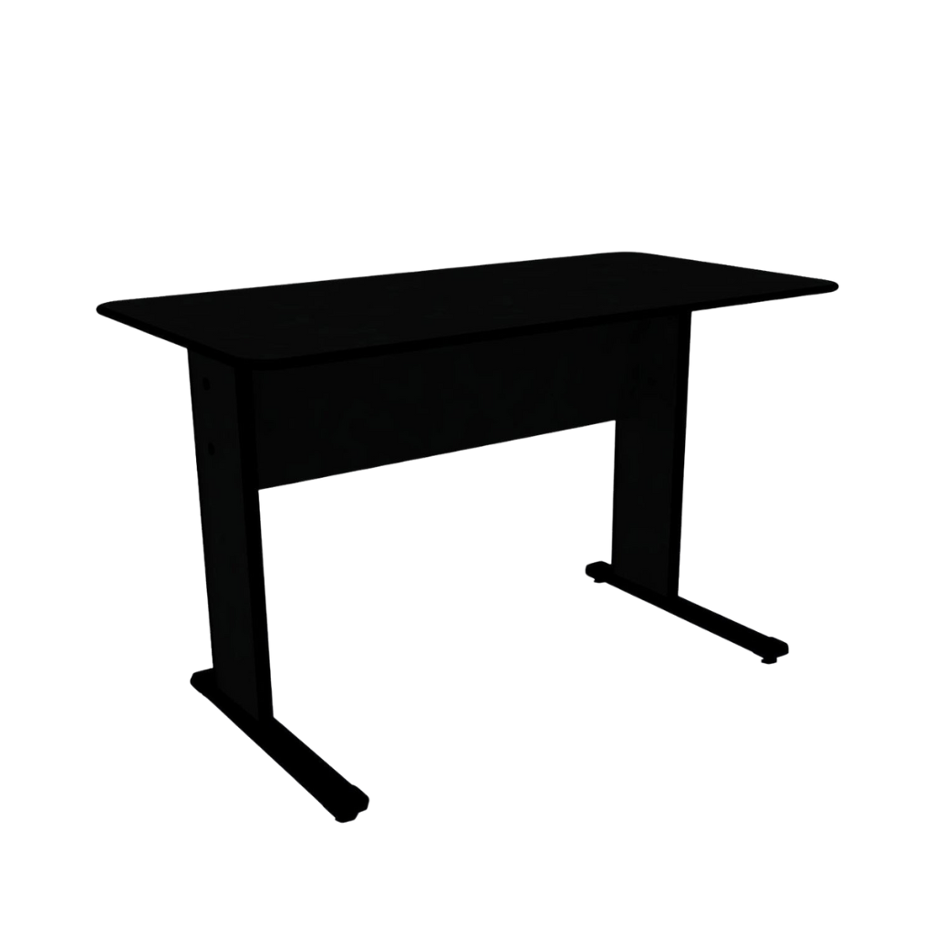 Mesa Secretária Preta Linha Maxxi 1,20 m - Pandin