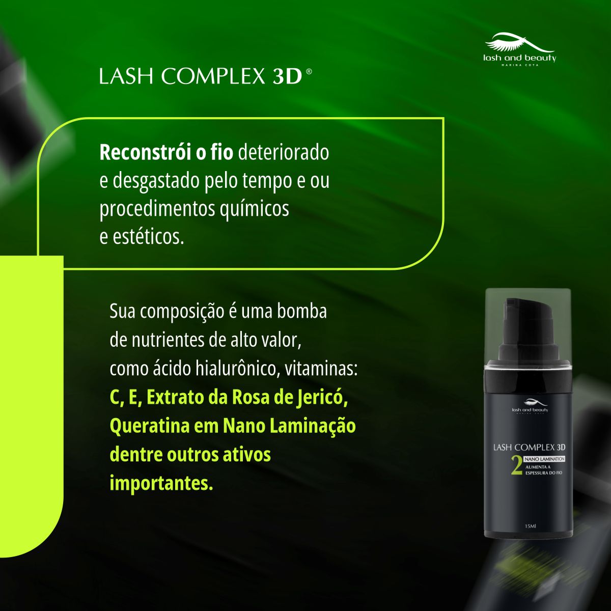 Kit Lash Complex 3D Lash and Beauty - Reconstrução e Volume