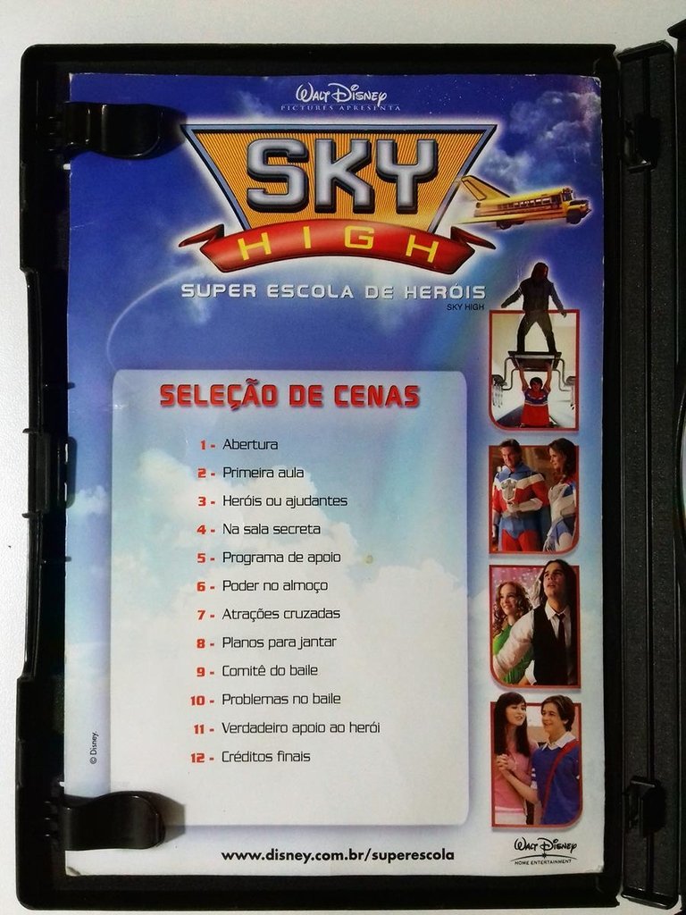DVD Sky High Super Escola de Heróis Original Walt Disney