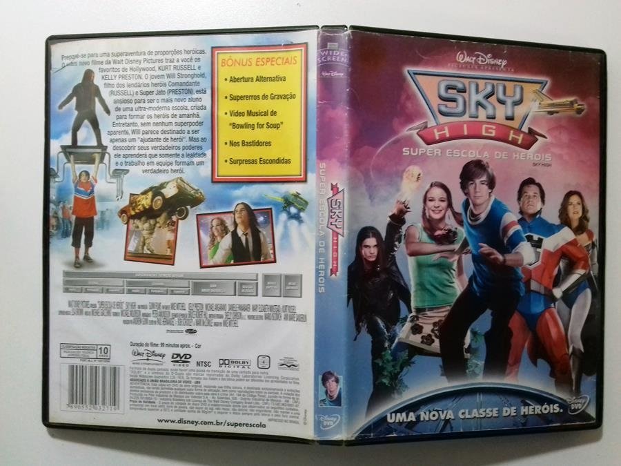 DVD Sky High Super Escola de Heróis Original Walt Disney