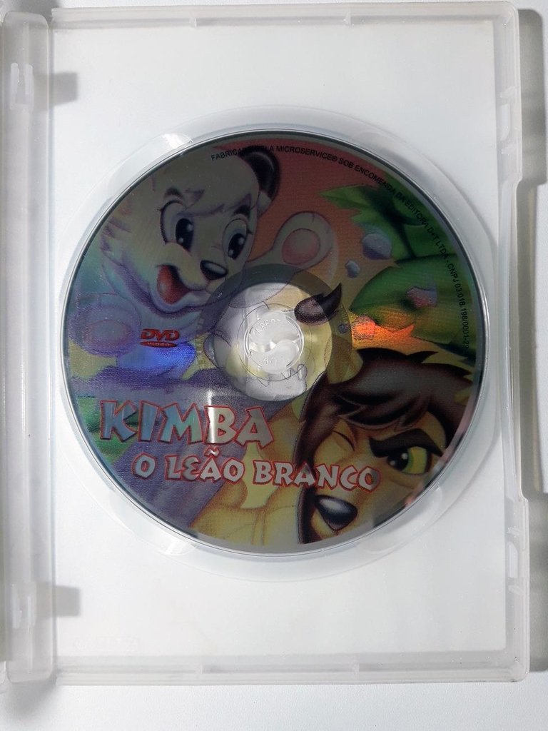 DVD Kimba O Leão Branco Raro Inclui Game Interativo