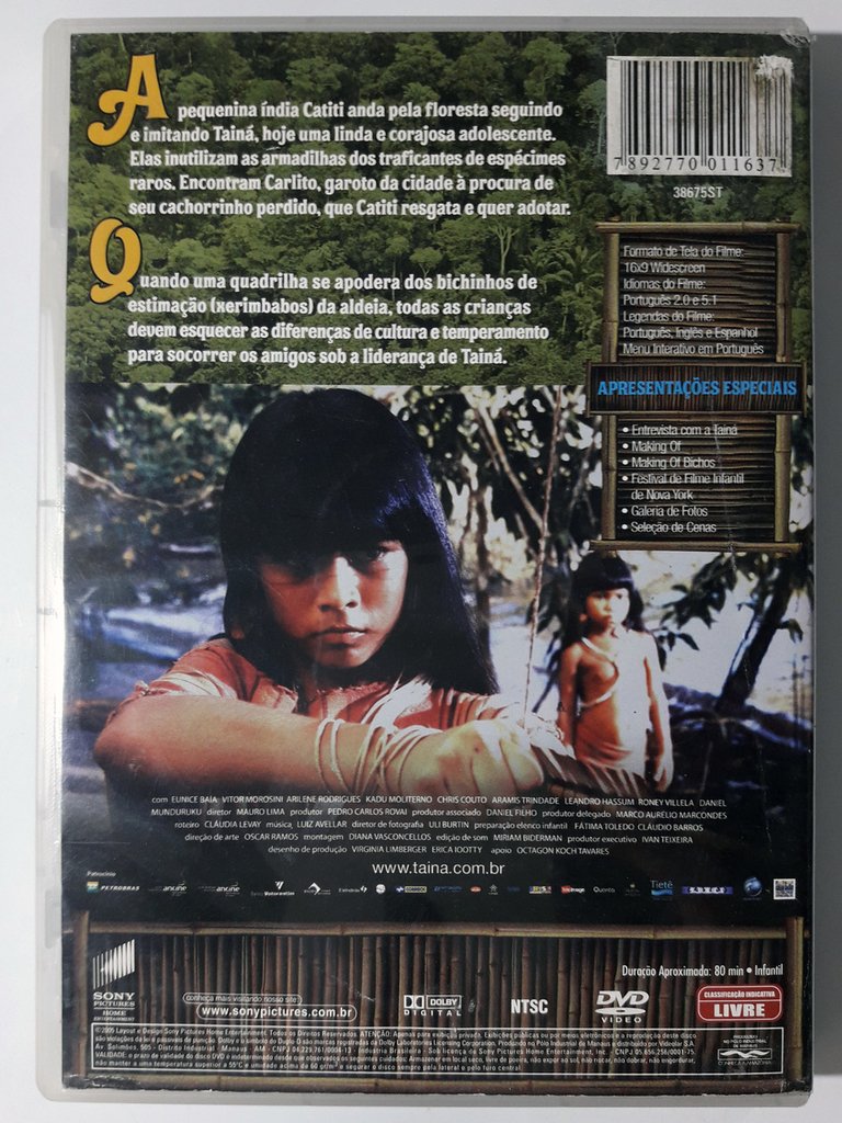 DVD Tainá 2 A Aventura Continua Eunice Baia Original