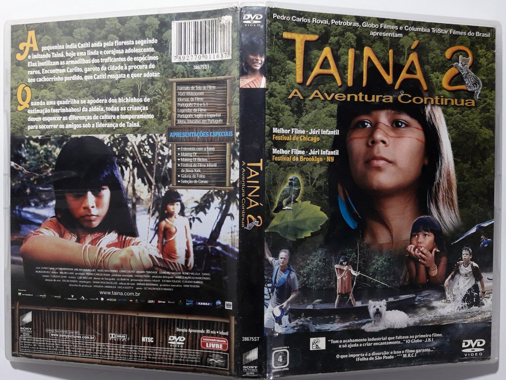 DVD Tainá 2 A Aventura Continua Eunice Baia Original