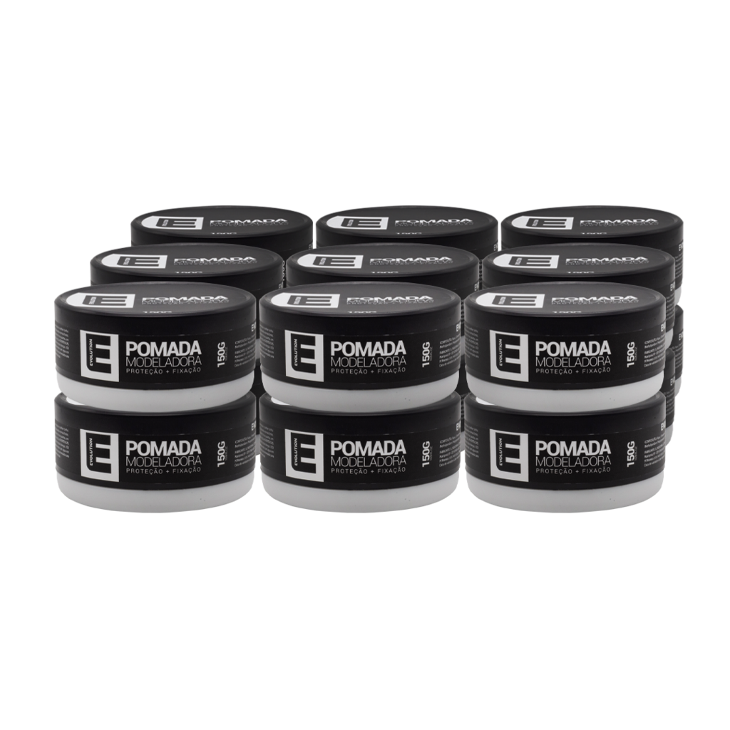 24 Unid Pomada Modeladora 150g - Evolution Barber