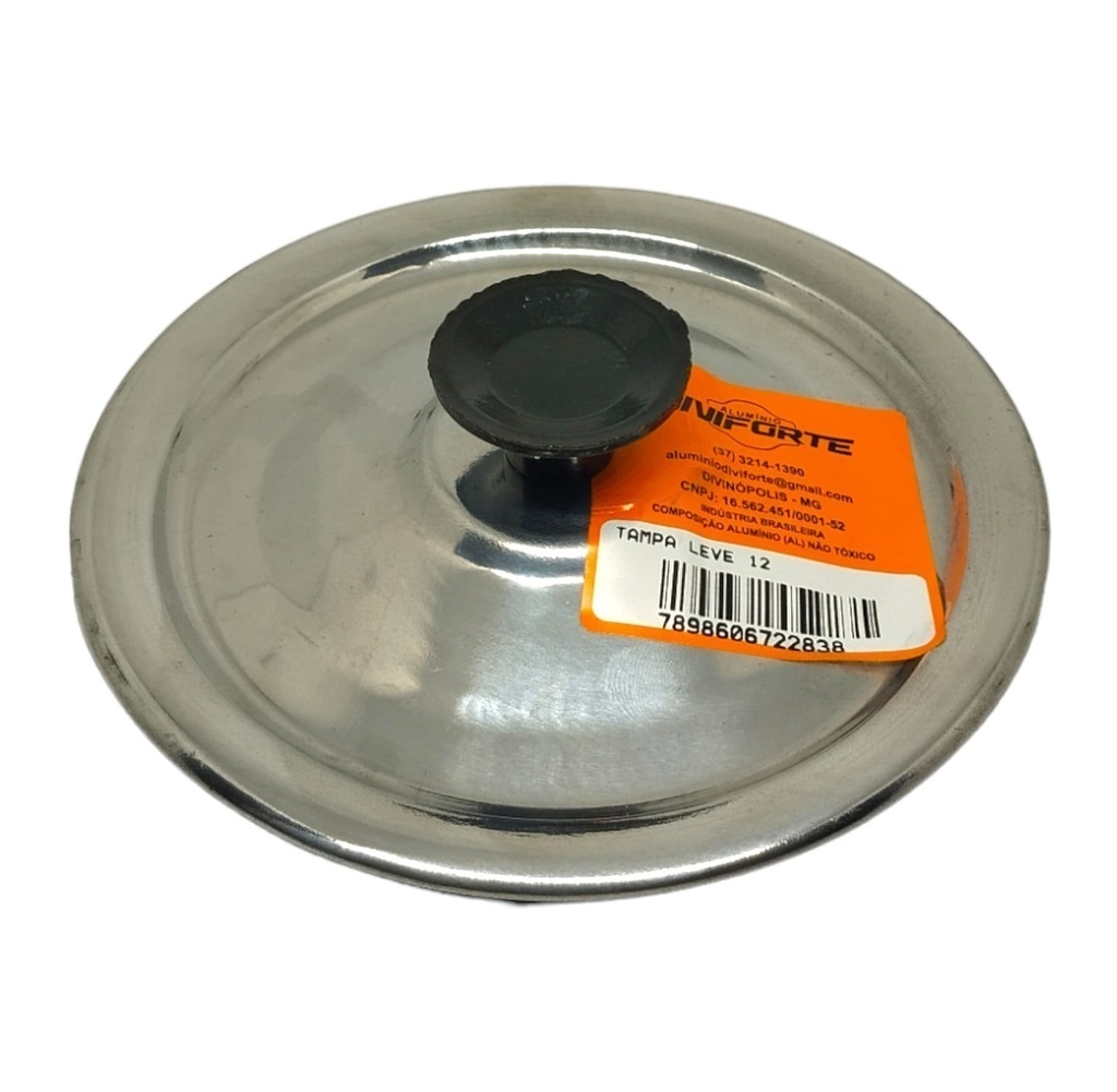 04505 - TAMPA ALUMINIO ALUFERRO N.12 C/POMEL