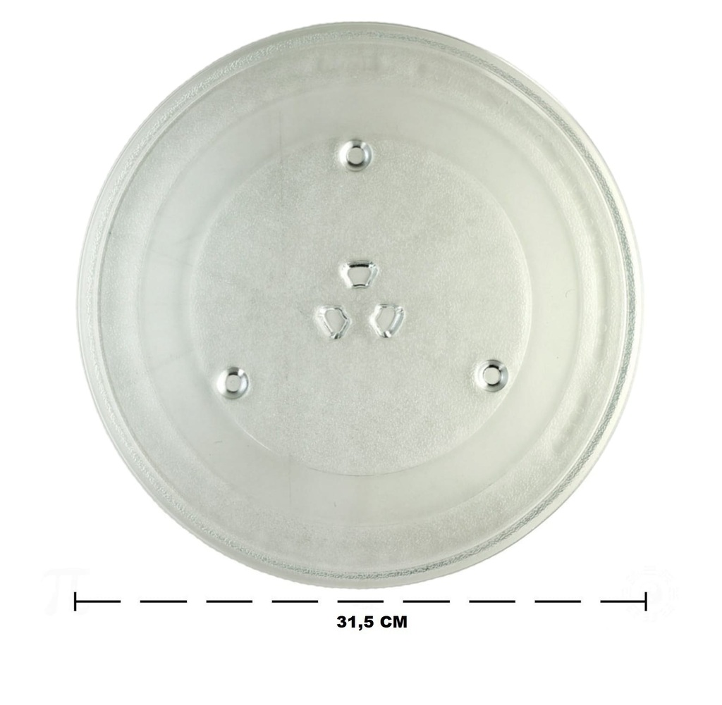 06298 - PRATO DE MICROONDAS 31.5 CM ENCAIXE TREVO