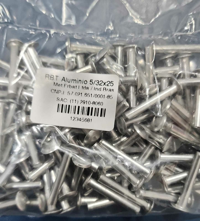 101801 - REBITE ALUMINIO MEDIO 5/32 x 25 PCT C/ 100G