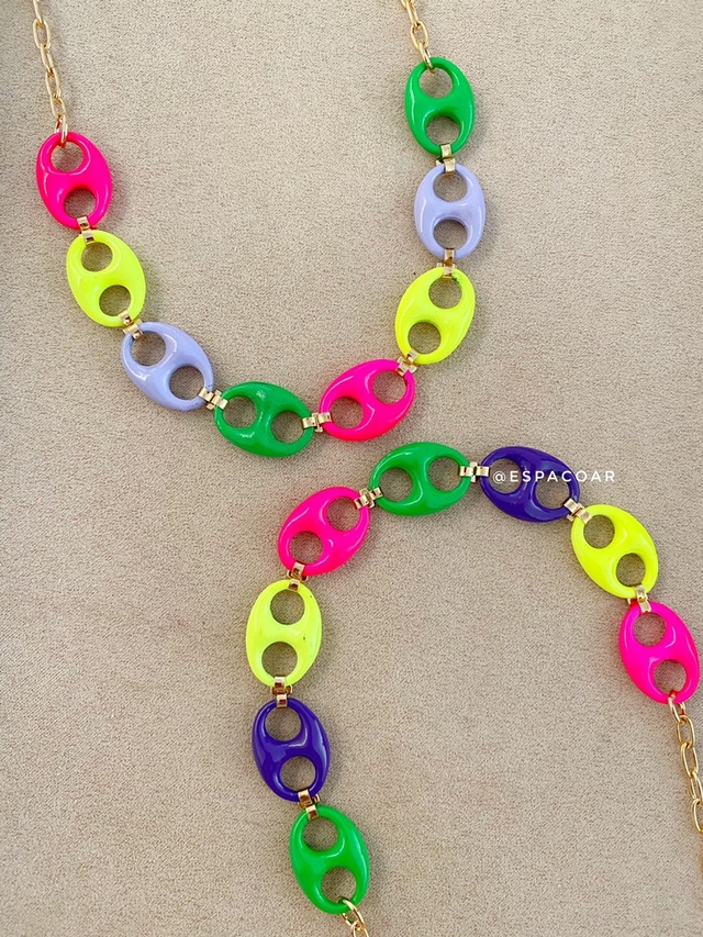 Colar tampinha esmaltado - Comprar em Espaço A.R