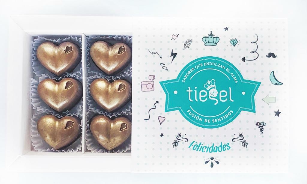 Dulces Corazones -6 bombones- - Tiegel Chocolatier