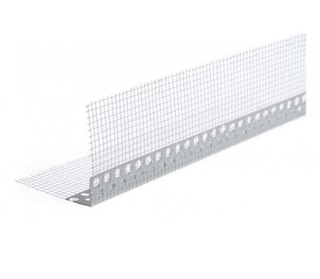 Cantonera Pvc Con Malla De Fibra De Vidrio 2,5m-eifs Steel F