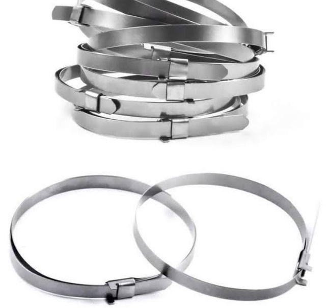 Precintos Metalicos Acero Inoxidable 46mm X 400mm X 10 Unid